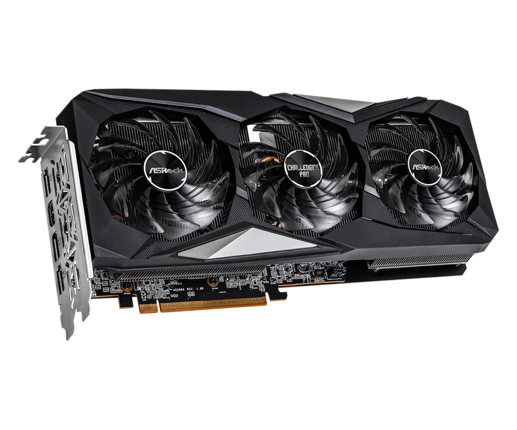 ASROCK RX 6600XT CHALLENGER PRO 8GB OC WITH 3 FAN GRAPHICS CARD ...